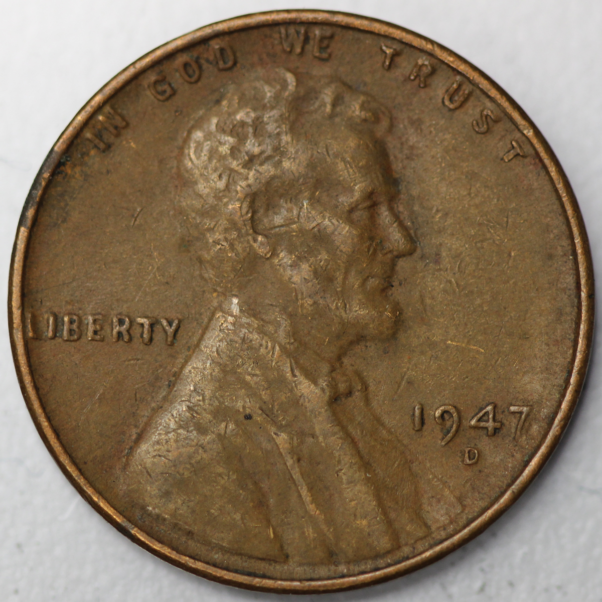 1947 D Lincoln Wheat Cent Penny Extra Fine XF EBay