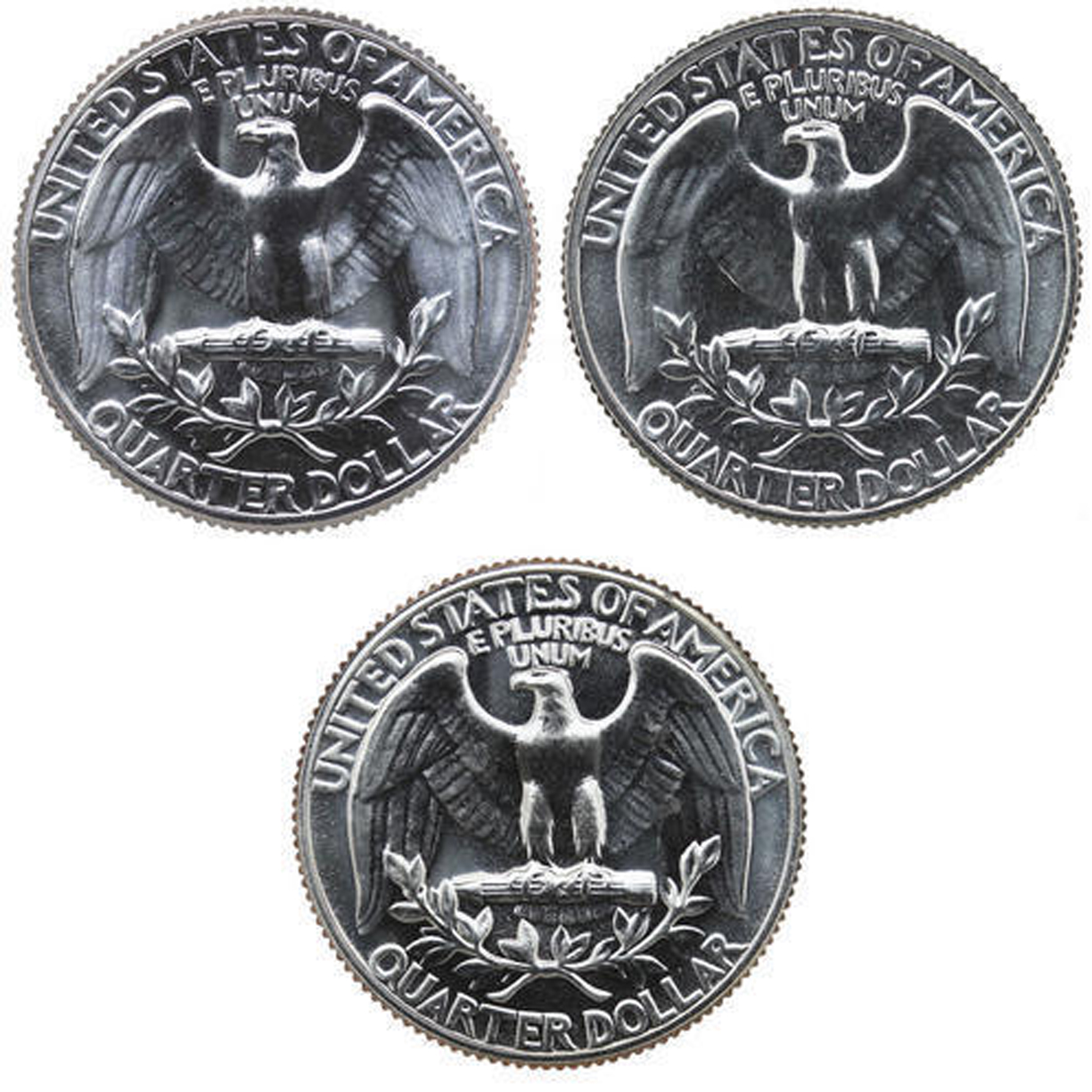 1965 1966 1967 SMS Washington Quarter Gem Run - Special Mint set Coin ...